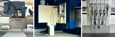 Microarray Printer with non-contact piezo tips for multiparameter analysis